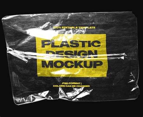 Premium Psd Plastic Wrap Mockup For Poster Psd Editable Template