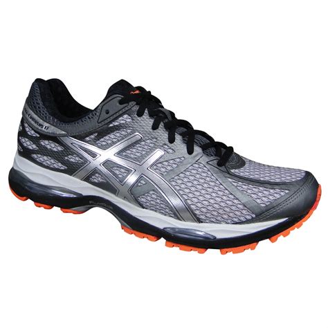 Tenis Asics Gel Cumulus 17 T5d3n 0193 Prata Branco Preto Chuteira