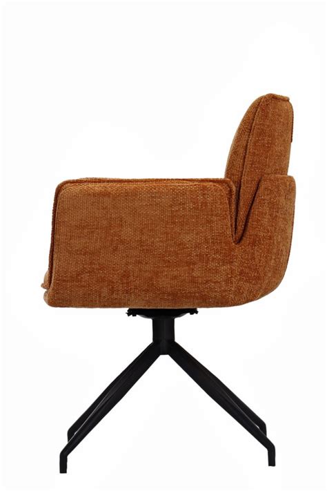 Draaistoel Andre Stof Brick O Form Eetkamerstoelen