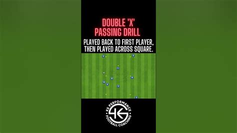 Double X Passing Drill Soccer Youtube