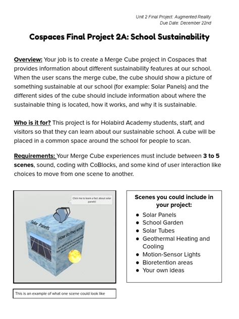 Cospaces Final Project 1 Pdf Augmented Reality Nature
