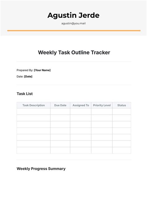 Free Task Tracker Templates Editable And Printable