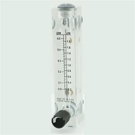 0 2 1 8LPM 1 2 Quot BSPT Male Thread PMMA Panel Type Liquid Float Flowmeter Water Flow Meter