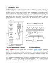 Machine Cycle In Pdf Opcode Fetch Cycle The First Machine Cycle Of