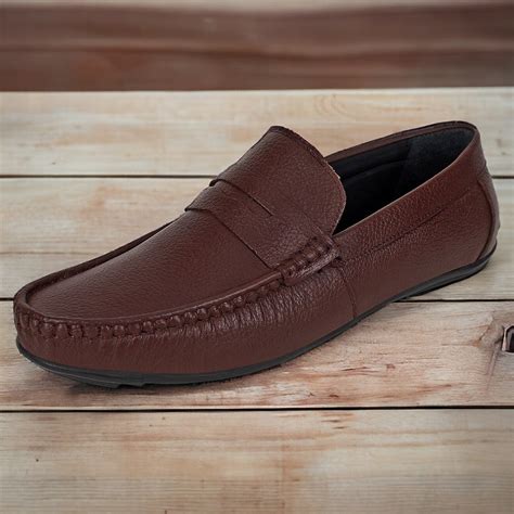 Brown Leather Loafers For Men Seeandwear