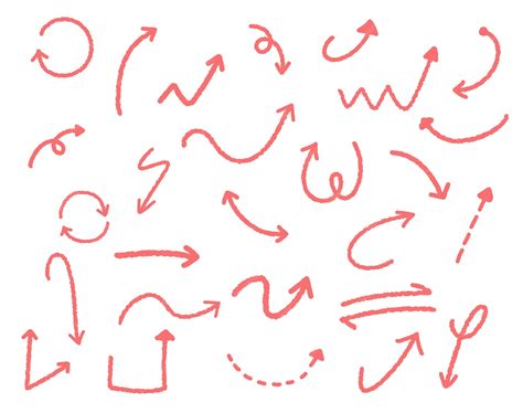 Elemento De Flecha Roja Con Patrones Ascendentes Y Descendentes En