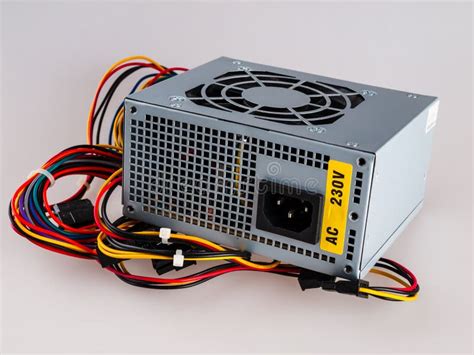 Electrical Power Supply Psu For Computer System Unit Components Isolated On A Background Stock