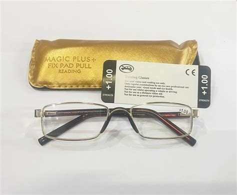 Rectangle Golden And Maroon Alloy Spectacle Reading Glass At Rs 150