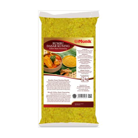 Bumbu Munik Bumbu Dasar Kuning 1 Kg Lazada Indonesia