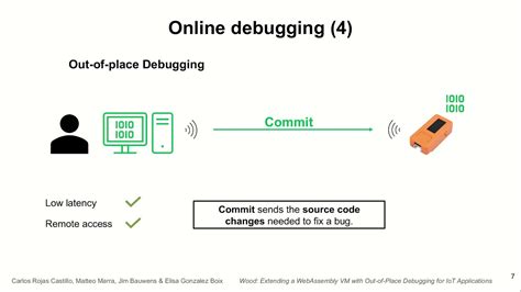 Wood Extending A Webassembly Vm With Out Of Place Debugging For Iot