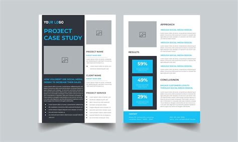 Case Study Premium Vector
