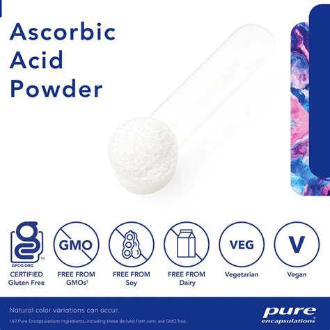 Pure Encapsulations Pure Ascorbic Acid Powder 227 Grams