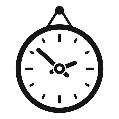 Wall Clock Icon Simple Vector Business Time 15014662 Vector Art At