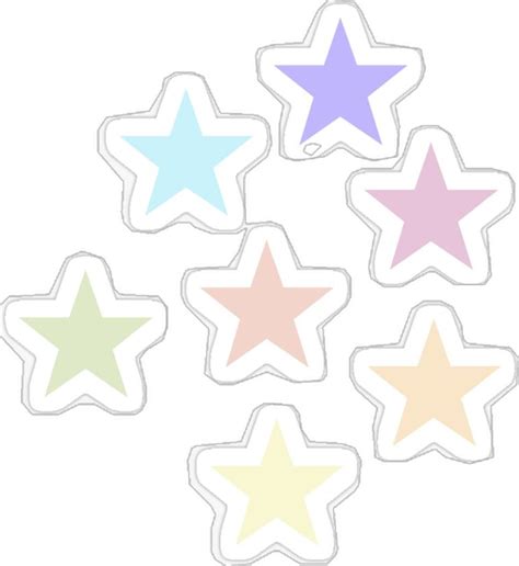 Pastel Star Stcker Pack Sticker For Sale By Katie Erickson Pastel