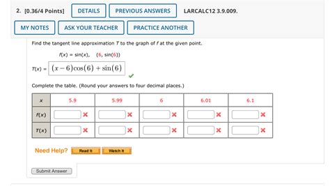 solved find the tangent line approximation t ﻿to the graph