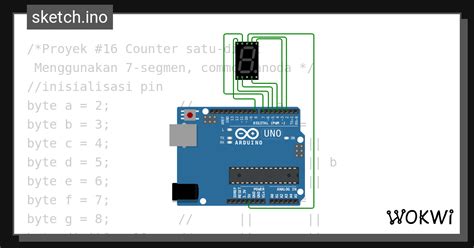 Proyek16 Dasar Counter Common Anoda Wokwi Esp32 Stm32 Arduino