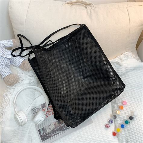 Badu Bg Деца Sand Away Преносима мрежеста чанта Детски играчки Чанти за съхранение Плуване