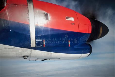 Turboprop Engine In Flight Stock Image Image Of Propeller 267969509