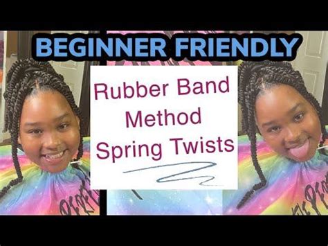 How To Get Perfect SPRING TWISTS Rubber Band Method Simple For Beginners Toni Tone Toni