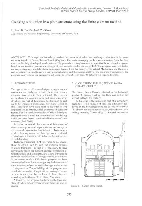 pdf cracking simulation in a plain structure using the finite