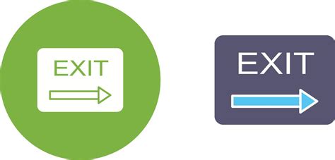 Unique Exit Icon Design 45514249 Vector Art At Vecteezy