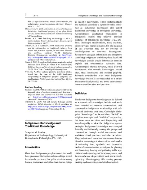 Pdf Indigenous Knowledge And Traditional Knowledge