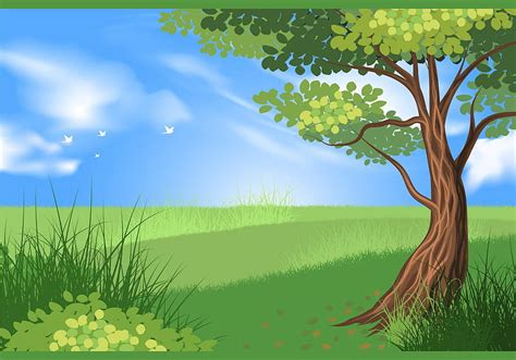 텍스트 벡터 자료 에 대 한 구름과 함께 푸른 잔디 Eps Uidownload