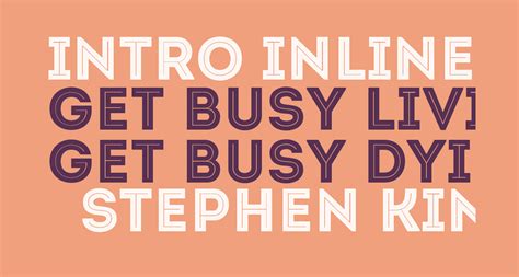 Intro Inline Free Font What Font Is