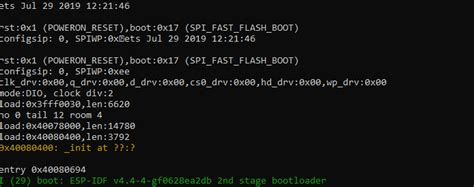rst 0x1 poweron reset boot 0x17 spi fast flash boot happens every