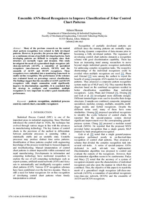 Pdf Ensemble Ann Based Recognizers To Improve Classification Of X Bar