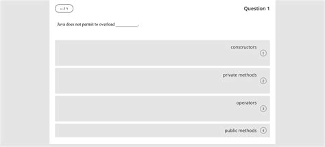 Solved 11question 1java Does Not Permit To