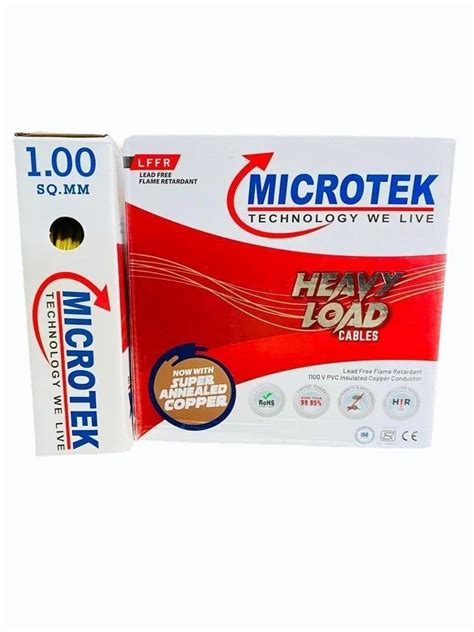 Microtek Electric Wire 1 Sqmm Single Core 90 M At ₹ 1041roll In Bhubaneswar Id 2851292372812