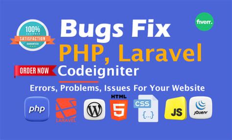 Fix Wordpress Html Css Js Ci Laravel Bugs Solve Php Issues Or