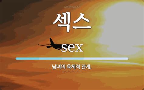 섹스 뜻 남녀의 육체적 관계
