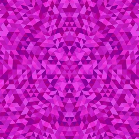 Free Vector Round Abstract Geometrical Triangle Mandala Background Symmetrical Vector