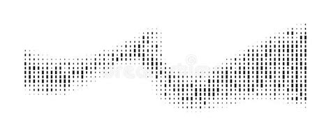 Halftone Wave Pattern. Horizontal Background Using Halftone Wavy Dots Texture Stock Vector ...