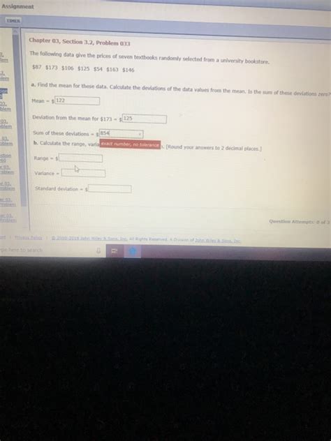 Solved Chapter 03 Section 32 Problem 033 The Following