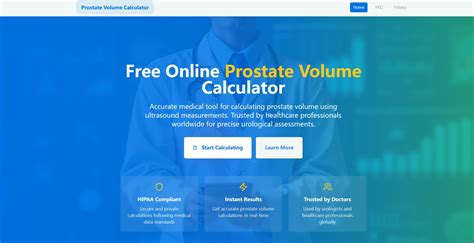 Free Prostate Volume Calculator Medical Tool For Urologists
