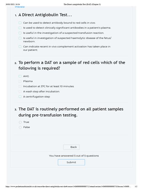 The Direct Antiglobulin Test Dat Chapter 3 Pdf Serology Hematology