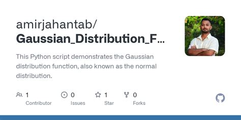 Github Amirjahantabgaussiandistributionfunction This Python