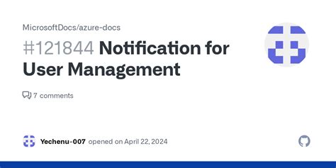 notification for user management · issue 121844 · microsoftdocs azure