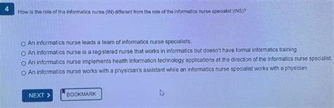 Solved How Is The Role Of The Informatics Nurse In