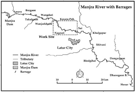 Manjira River Map