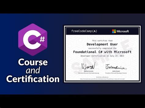 Free Video Free Foundational C Certification From Microsoft Full Course From Freecodecamp Free Video Free Foundational C Certification From Microsoft Full Course From Freecodecamp