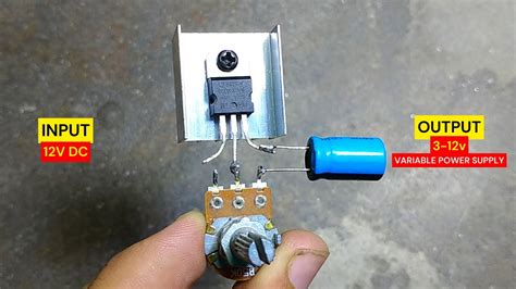 make voltage regulator circuit or variable power supply using 7805 ic
