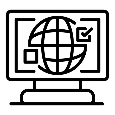 Premium Vector Web Online Survey Icon Outline Web Online Survey Vector Icon For Web Design