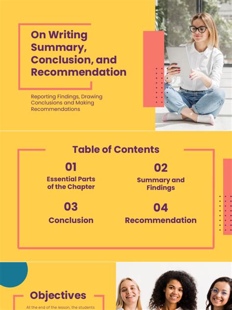 on writing summary conclusion and recommendation pdf methodology