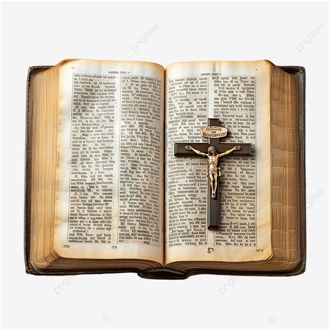 십자가에 못박힌 성경을 열어라 성경 책 거룩한 Png 일러스트 및 이미지 에 대한 무료 다운로드 Pngtree
