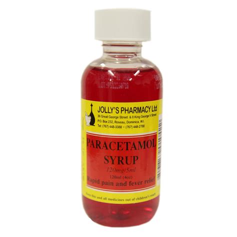 Paracetamol Syrup 120ml Jollys Pharmacy Online Store