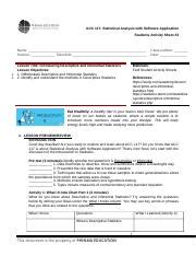 SAS 3 ACC 117 Docx ACC 117 Statistical Analysis With Software Application Babes Activity